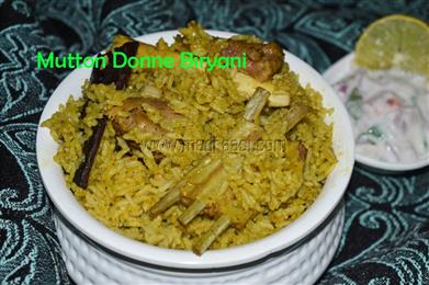 Donne Biryani recipe | Bangalore famous Military hotel style Mutton ...