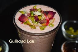 Gulkand Lassi recipe / Lassi Recipes - Food & Recipes