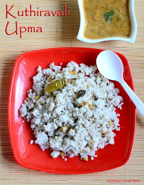 Kuthiravali/Barnyard Millet Upma Recipe - Food & Recipes