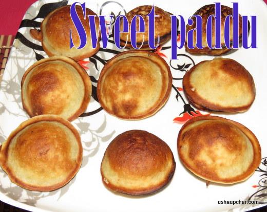 Sweet paddu with banana and egg I Sweet paniyaram - Food & Recipes