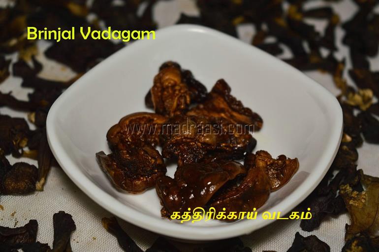 Brinjal Vathal recipe | Homemade Kathrikkai Vadagam - Food & Recipes